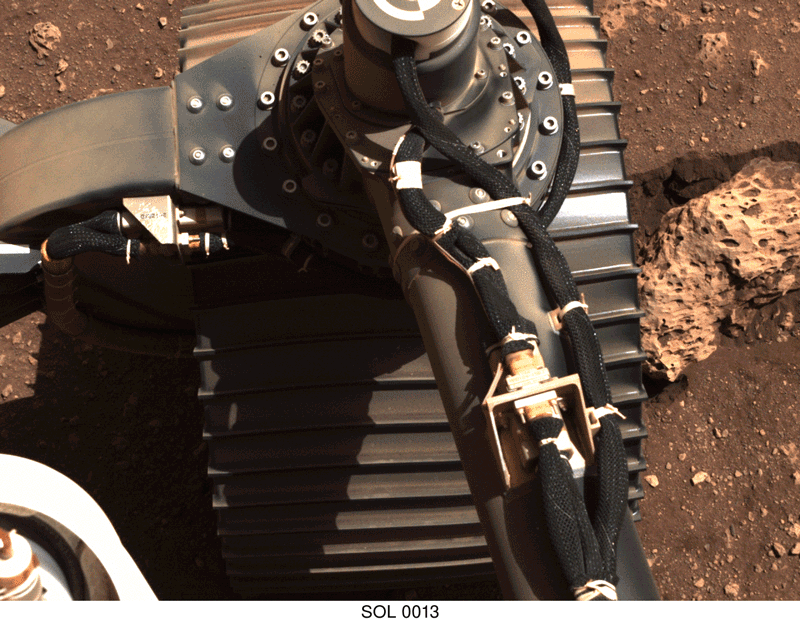 Multiple Views of Perseverance's Wheels Wiggling – NASA Mars Exploration
