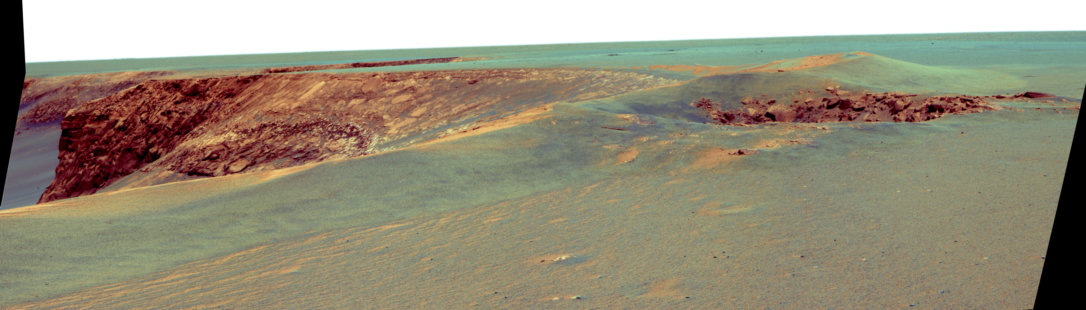 Layers of 'Cabo Frio' in 'Victoria Crater' – NASA Mars Exploration