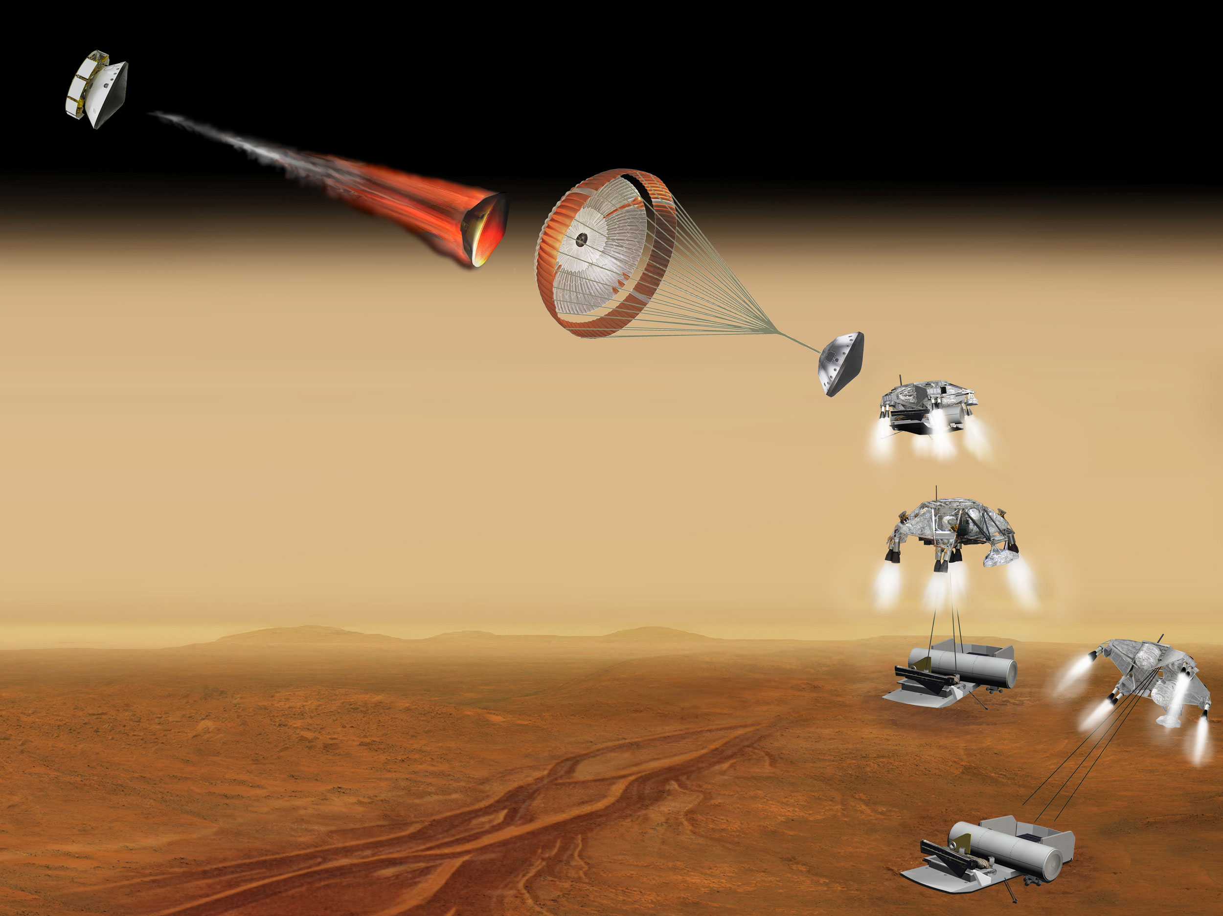 Vehicle for Lofting a Sample Approaches Mars (No labels) – NASA Mars ...