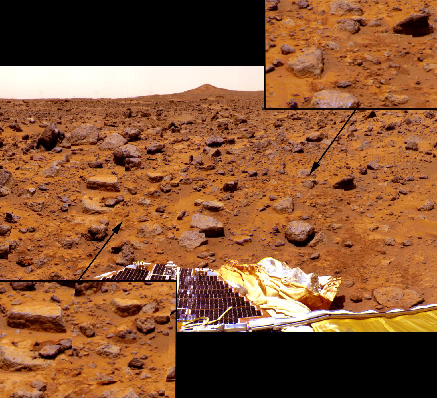 Airbag Roll Marks & Displaced Rocks and Soil – NASA Mars Exploration