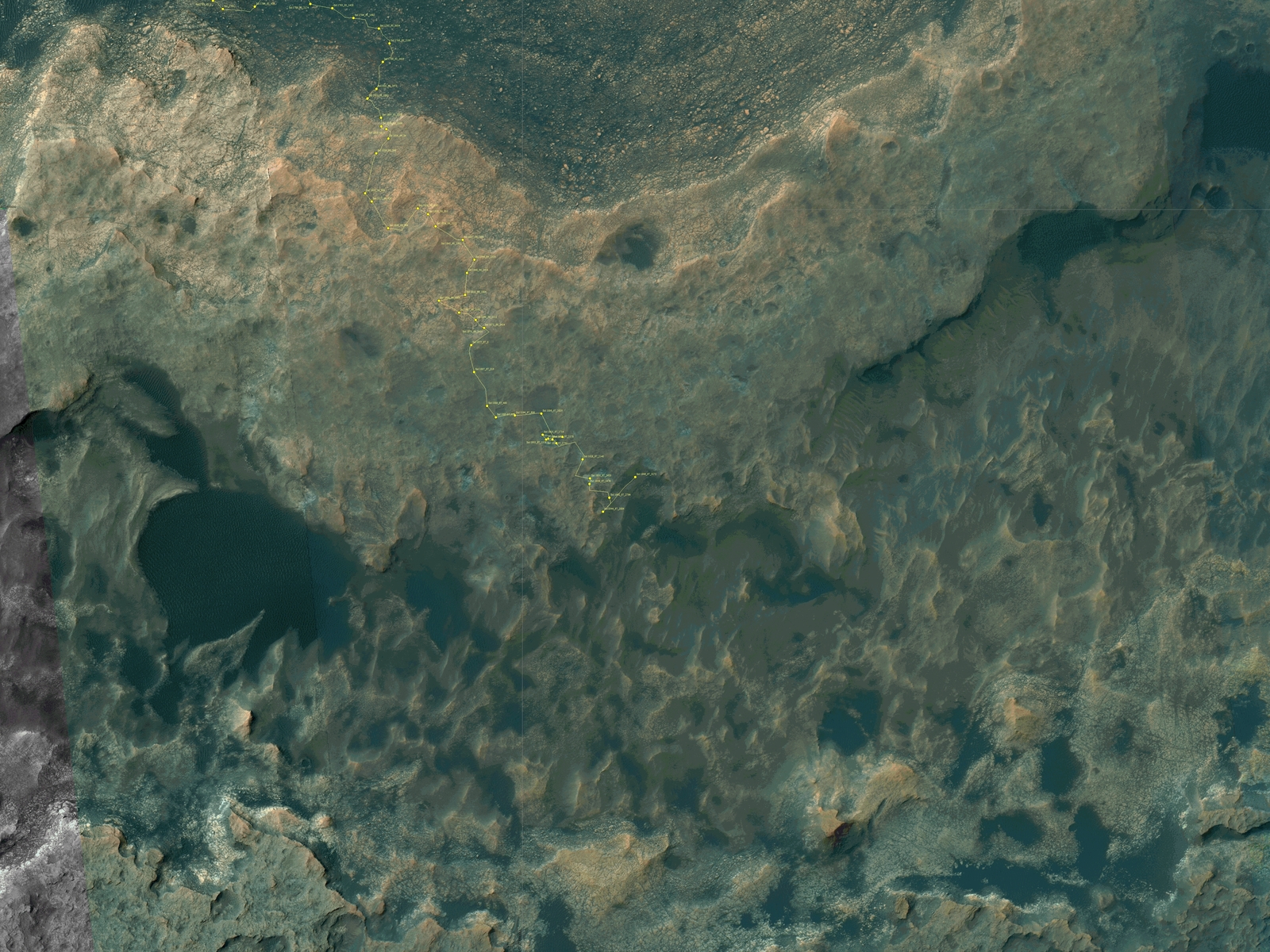 Curiosity Rover's Location for Sol 1946 – NASA Mars Exploration