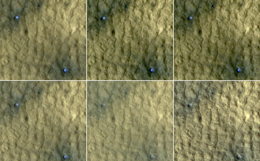 Ice in Pair of Fresh Craters on Mars Fades with Time – NASA Mars ...