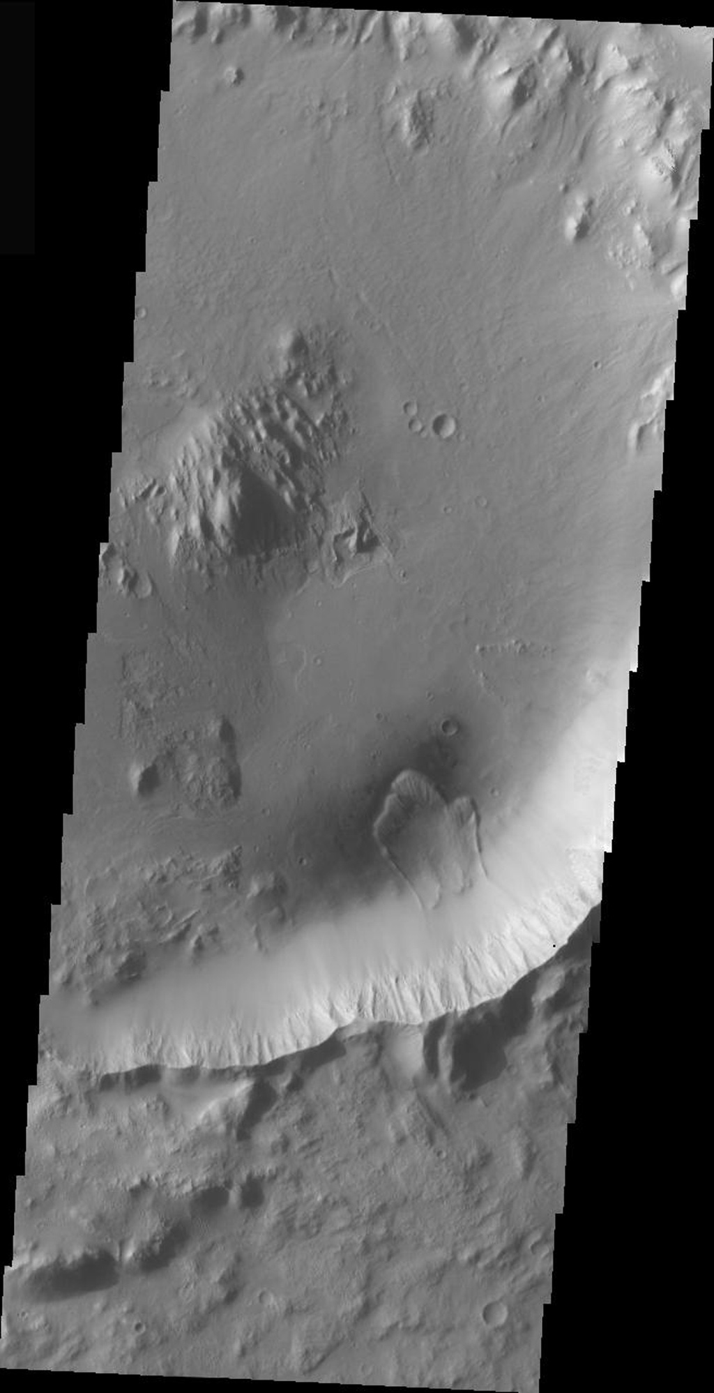 Landslide in a Crater – NASA Mars Exploration