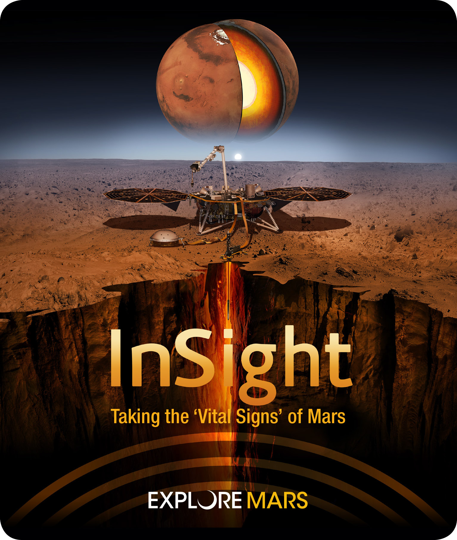 InSight Landing Sticker – NASA Mars Exploration