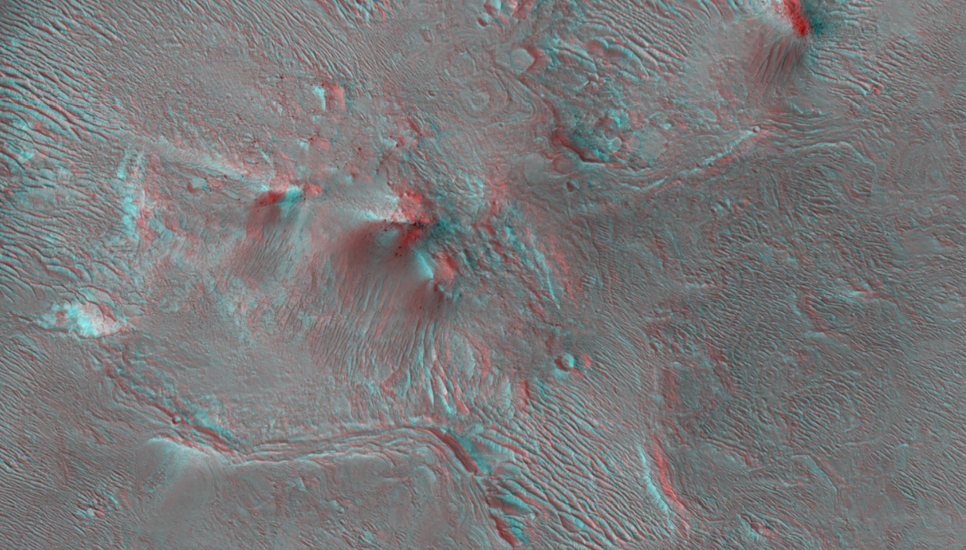 Bright and Dark Terrain in Noctis Labyrinthus (3-D) – NASA Mars Exploration
