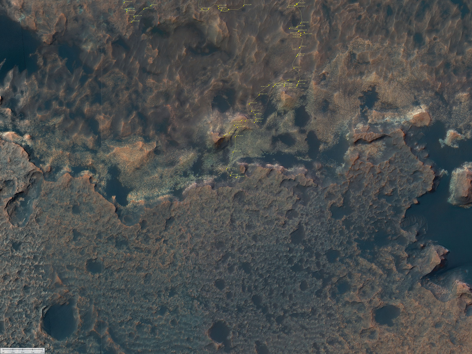 Curiosity Rover's Location for Sol 2659 – NASA Mars Exploration