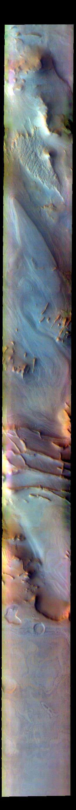 Angustus Labyrinthus - False Color – NASA Mars Exploration