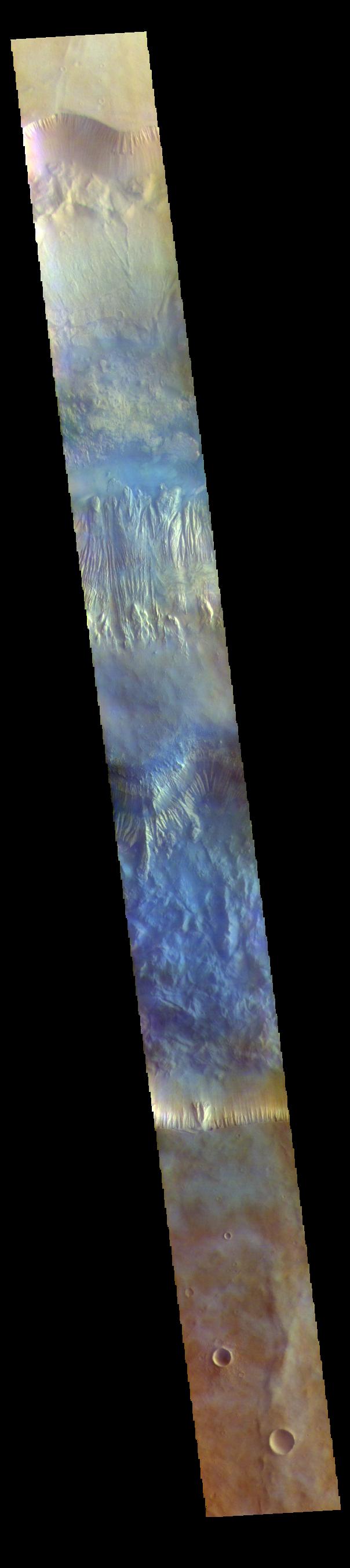 Hebes Chasma - False Color – NASA Mars Exploration