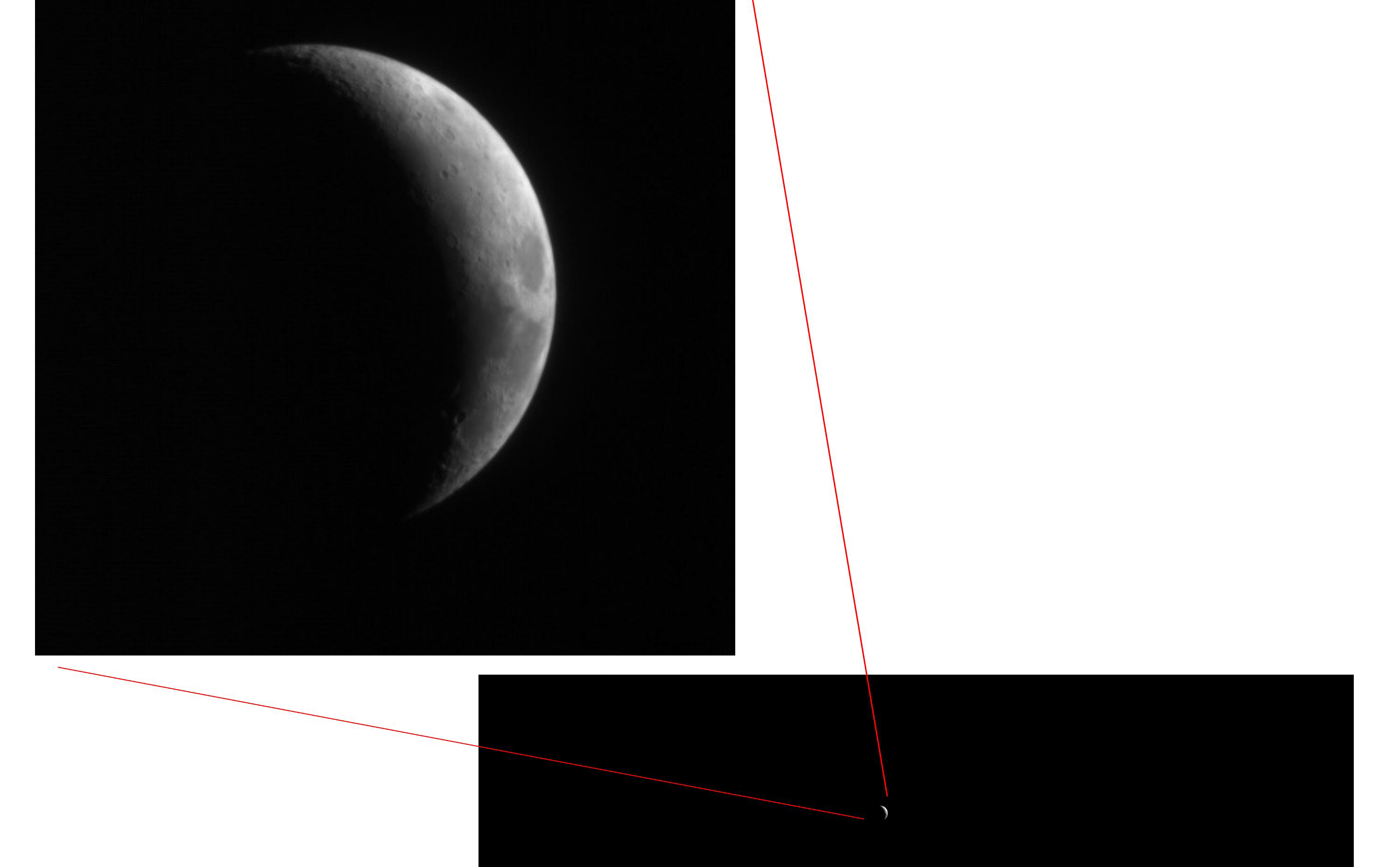 Full-Frame Reference for Test Photo of Moon – NASA Mars Exploration