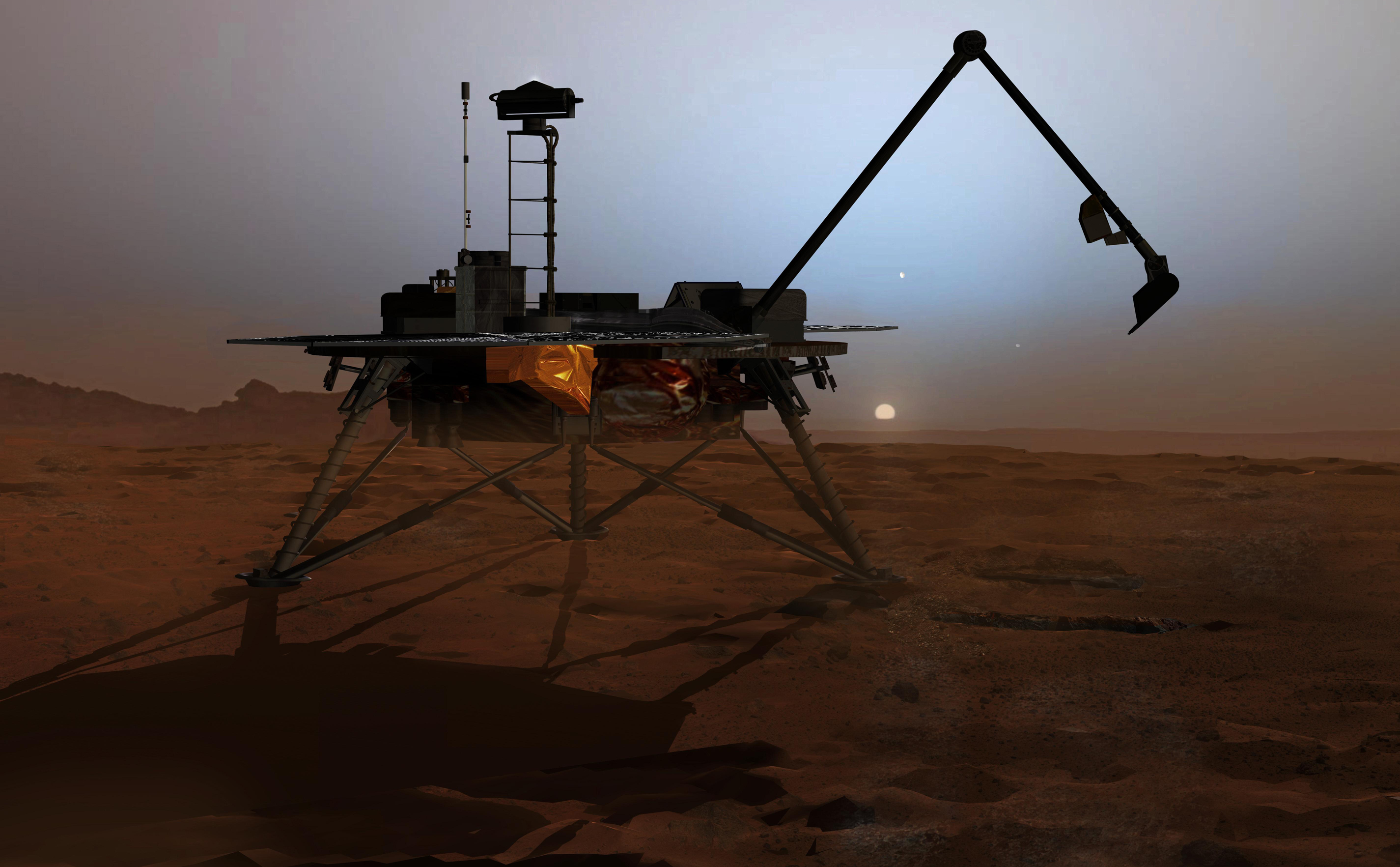 Phoenix Twilight (Artist Concept) – NASA Mars Exploration