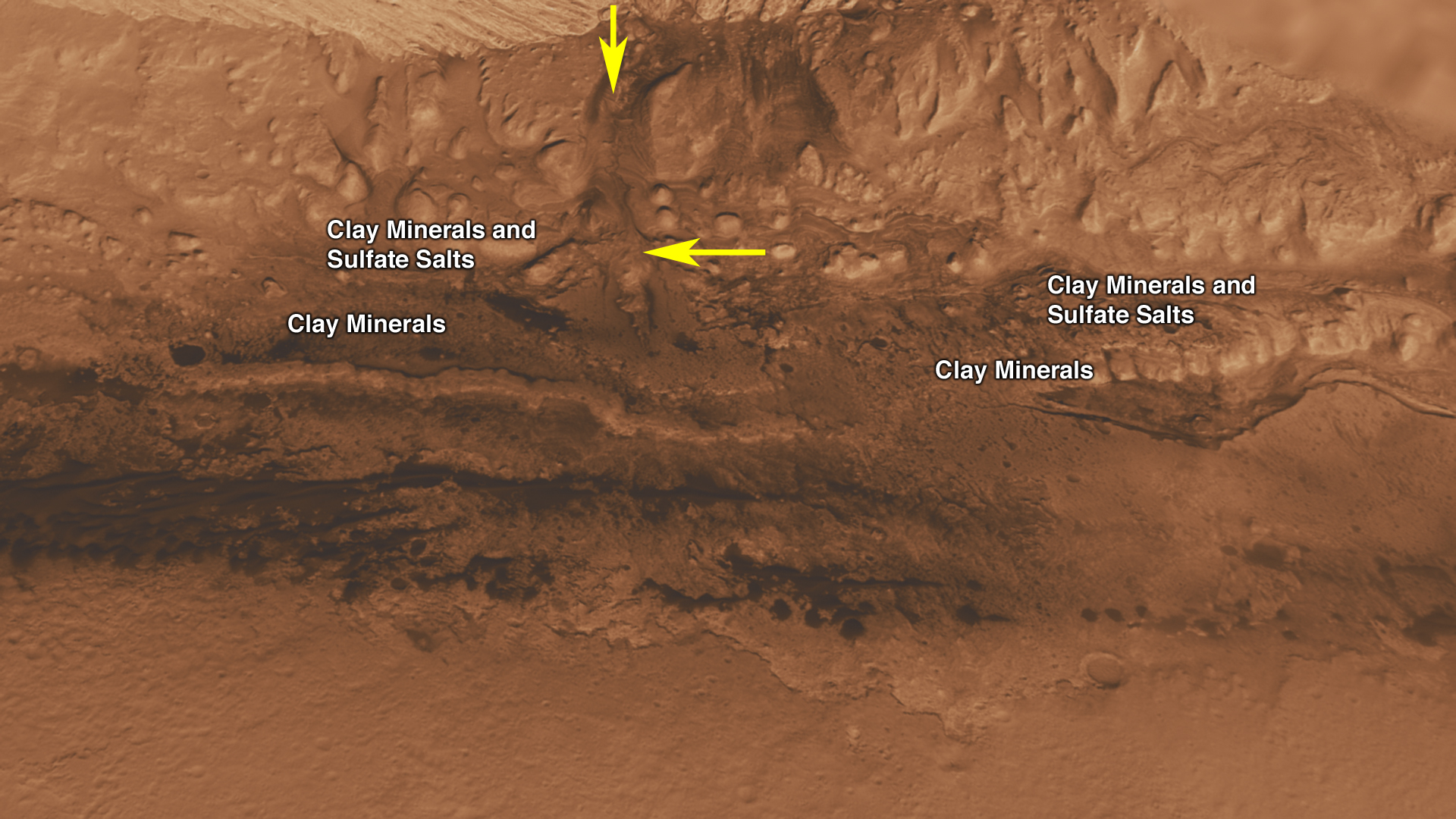 Lower Portion of Mound Inside Gale Crater – NASA Mars Exploration