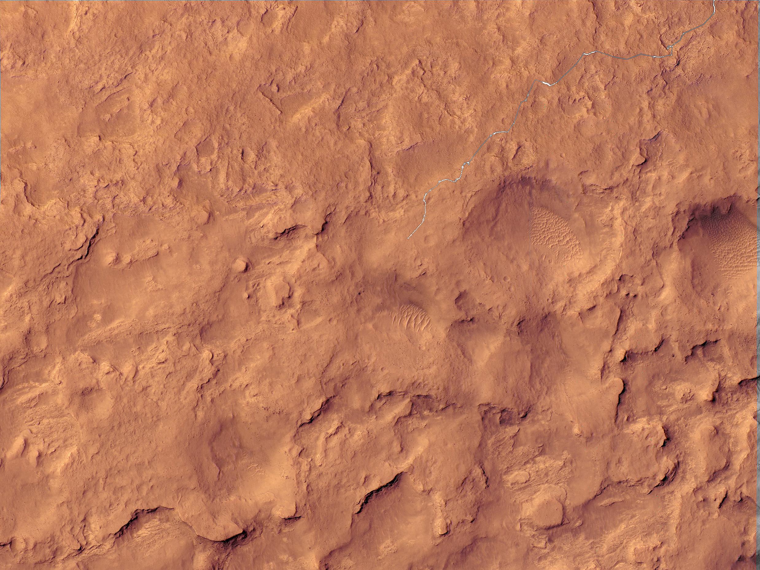 Curiosity Rover's Location for Sol 515 – NASA Mars Exploration