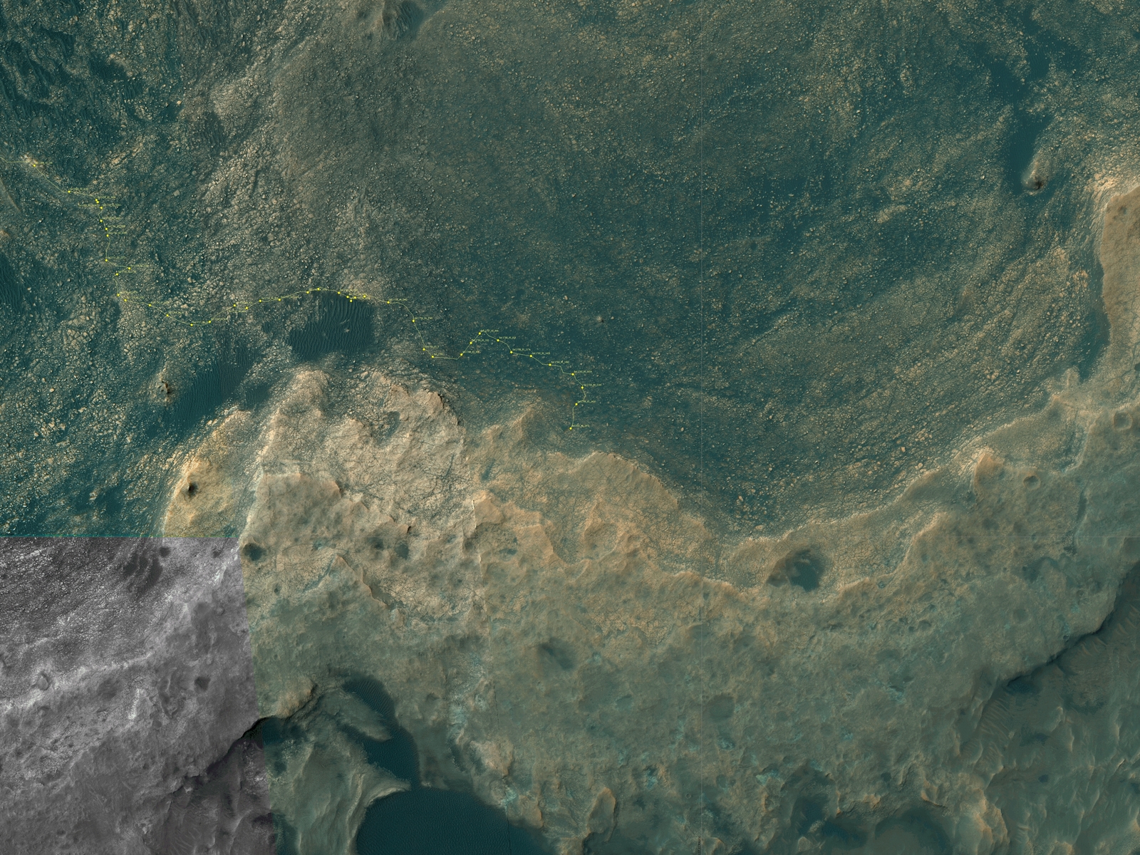 Curiosity Rover's Location for Sol 1800 – NASA Mars Exploration