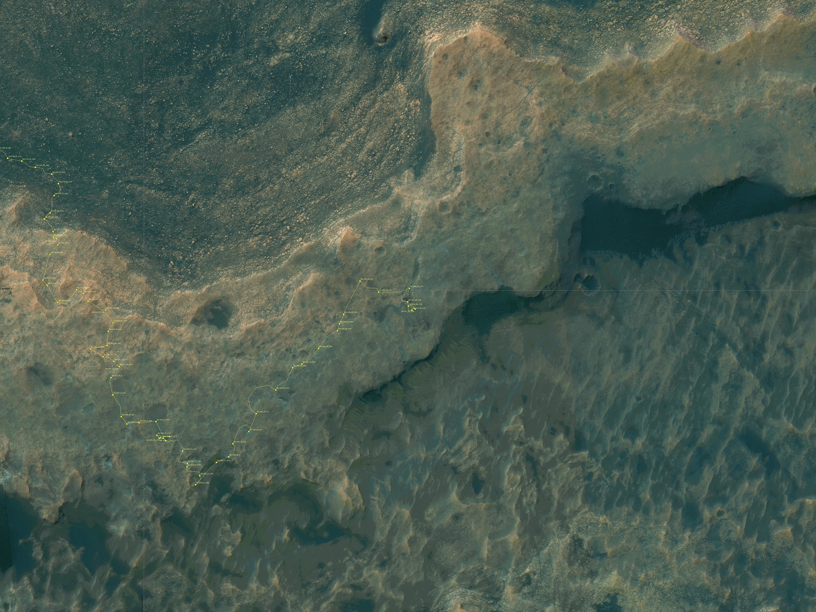 Curiosity Rover's Location for Sol 2020 – NASA Mars Exploration