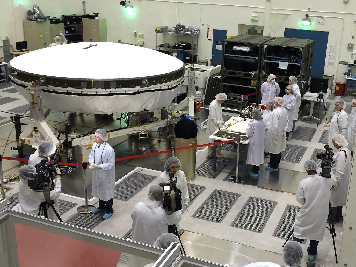 LDSD Preparation in the Clean Room – NASA Mars Exploration