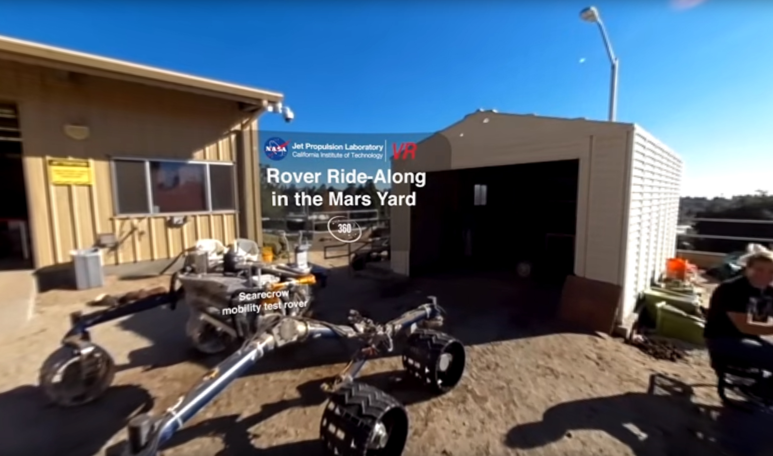 Rover Ride-Along in the Mars Yard (360 Video) Still – NASA Mars Exploration