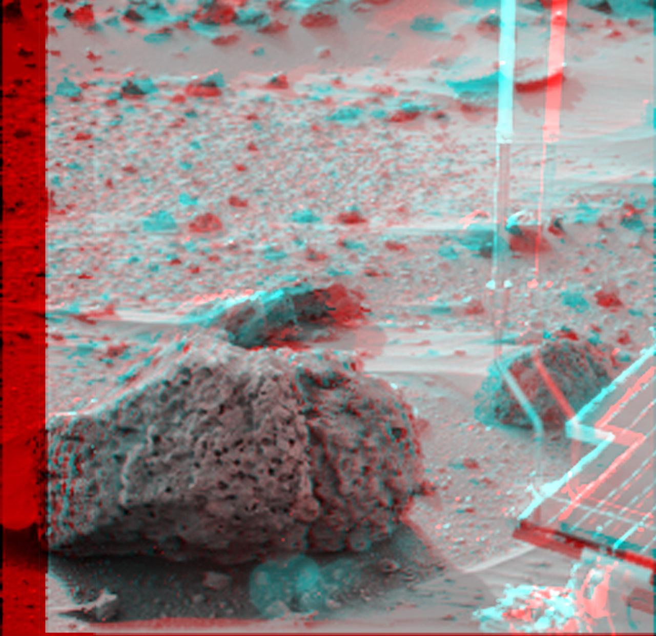 Super Resolution Anaglyph of Barnacle Bill – NASA Mars Exploration