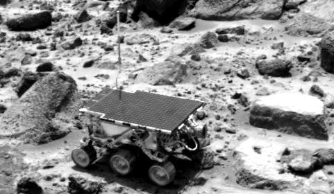 Sojourner near the "Rock Garden" – NASA Mars Exploration