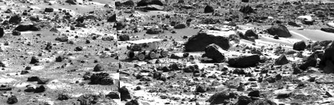 Sojourner near "Chimp" - Left Eye – NASA Mars Exploration