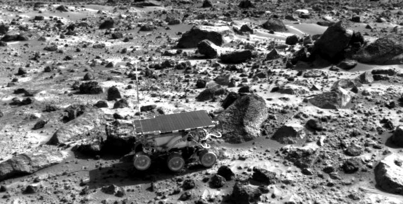 Sojourner Sits Near "Rock Garden" – NASA Mars Exploration